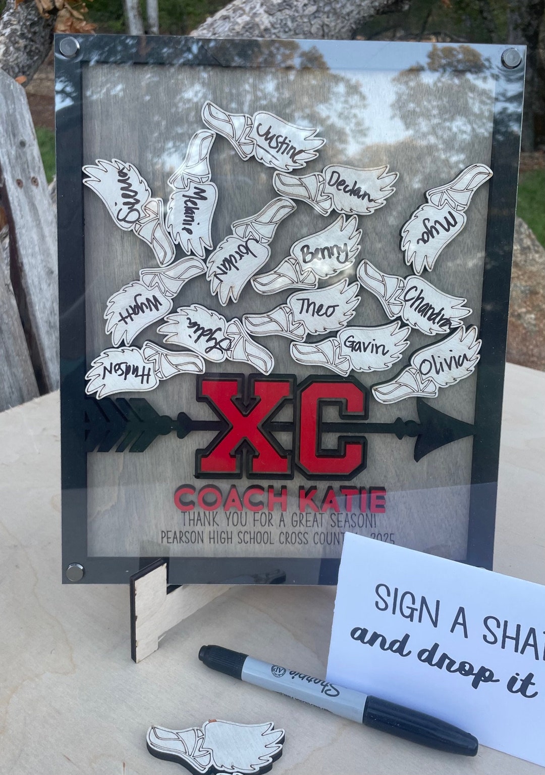 Custom Cross Country Coach Thank You Plaque, Cross Country Coach ...