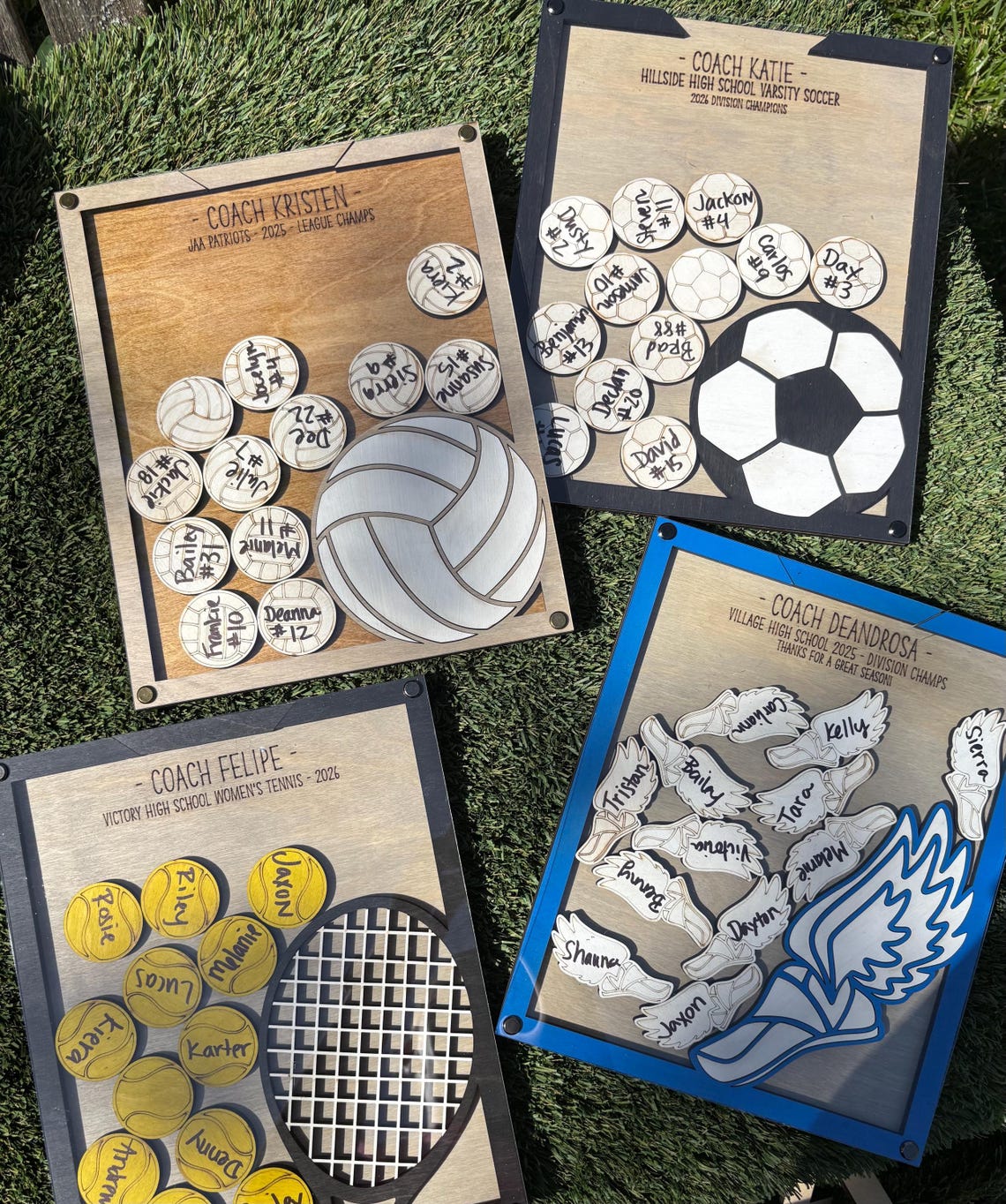 Custom 3D Soccer Coach Thank You Gift Drop Box Frame, Soccer Coach ...