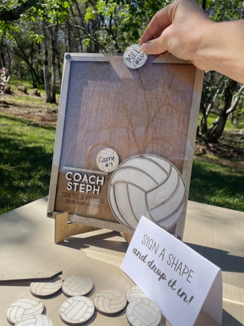 Custom 3D Volleyball Coach Thank You Gift Plaque, Coach Appreciation ...