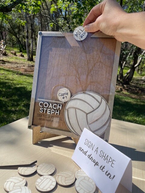Custom 3D Volleyball Coach Thank You Gift Plaque, Coach Appreciation ...