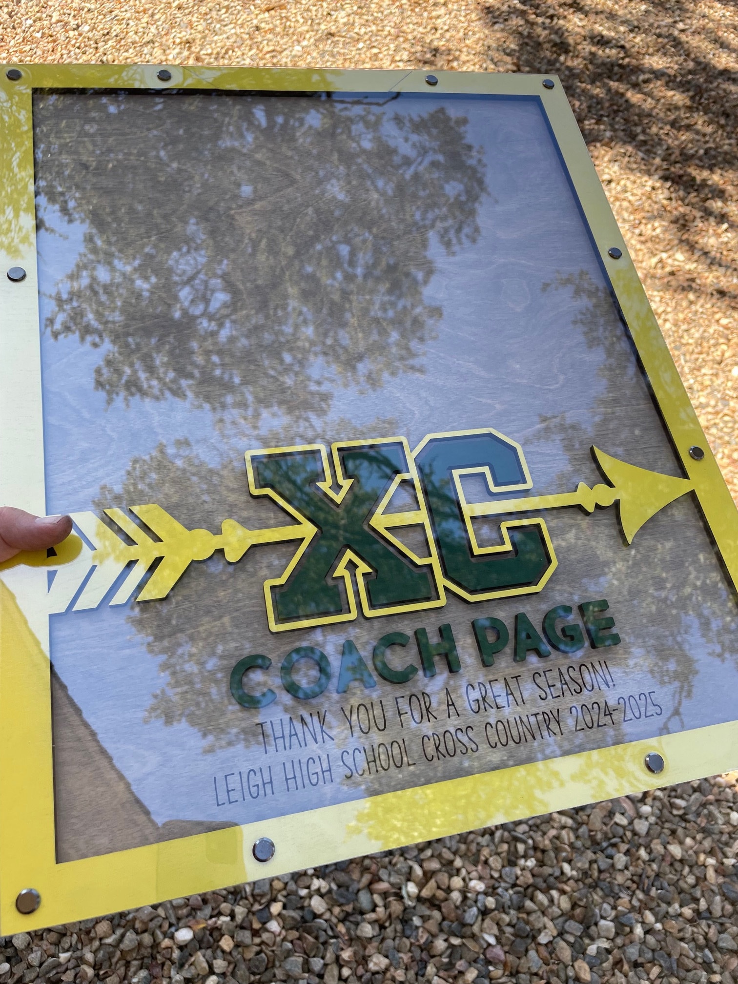 Custom Cross Country Coach Thank You Plaque, Cross Country Coach ...