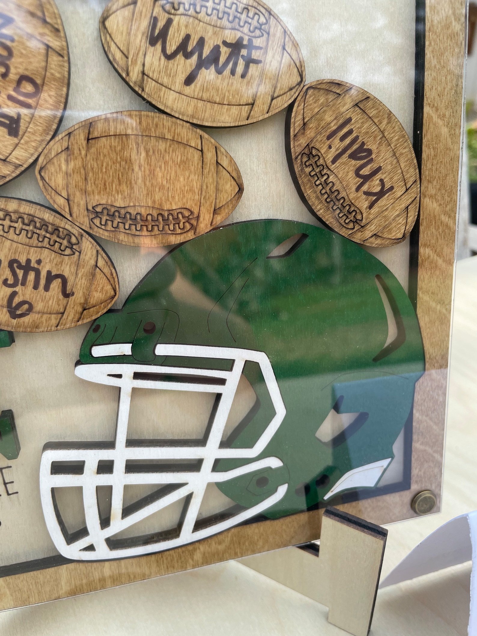 Personalized Football Coach Appreciation Gift, 3D Signature Frame Team ...