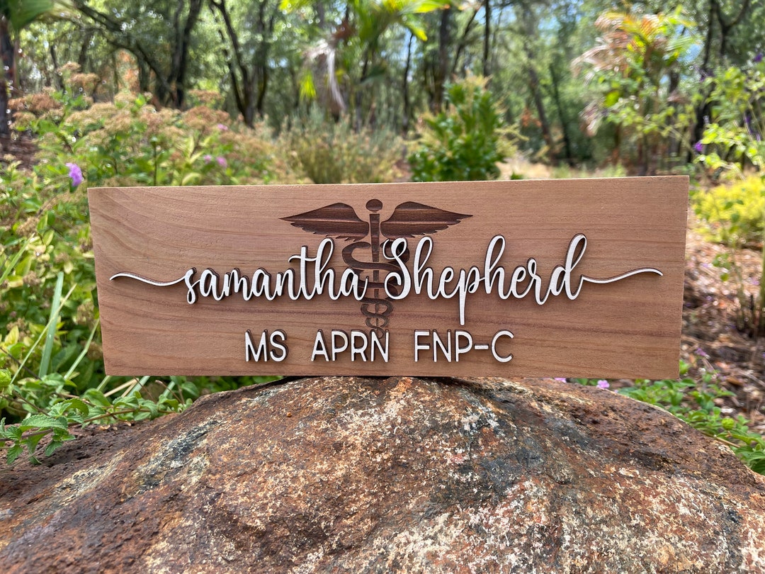 Custom Name Plate, Personalized Name Plaque for Doctors and Nurses ...