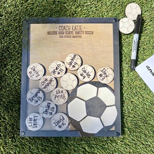 Custom 3D Soccer Coach Thank You Gift Drop Box Frame, Soccer Coach ...