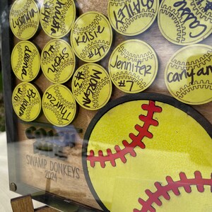 Personalized Softball Coach Gift Drop Box, Unique Coach Appreciation ...