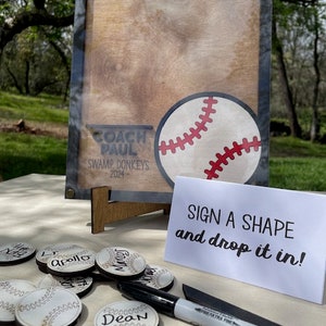 Personalized Baseball Coach Gift Drop Box, Laser Cut Coach Appreciation ...