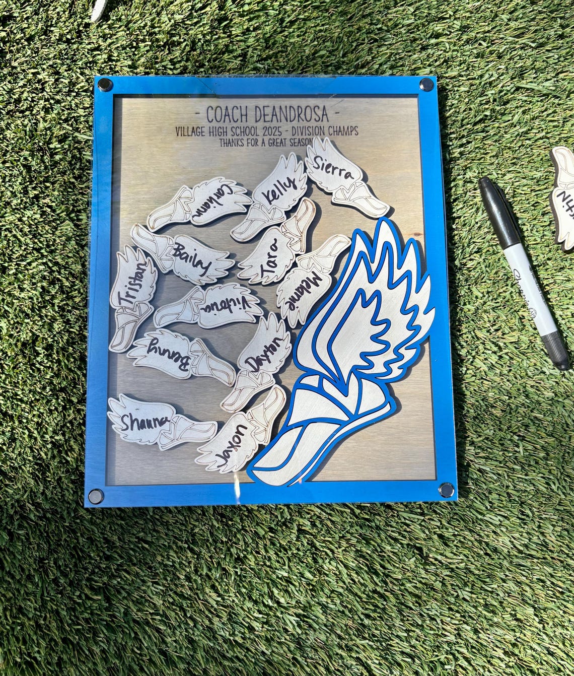 Track and Field Coach Thank You Gift Drop Box Frame, Track and Field ...
