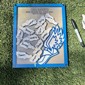 Track and Field Coach Thank You Gift Drop Box Frame, Track and Field ...