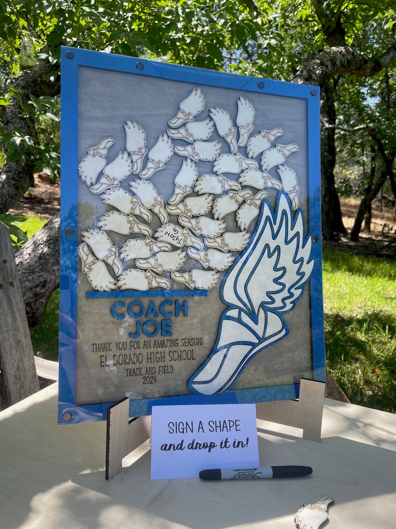 Custom 3D Track and Field Thank You Gift Plaque, Track and Field Coach ...