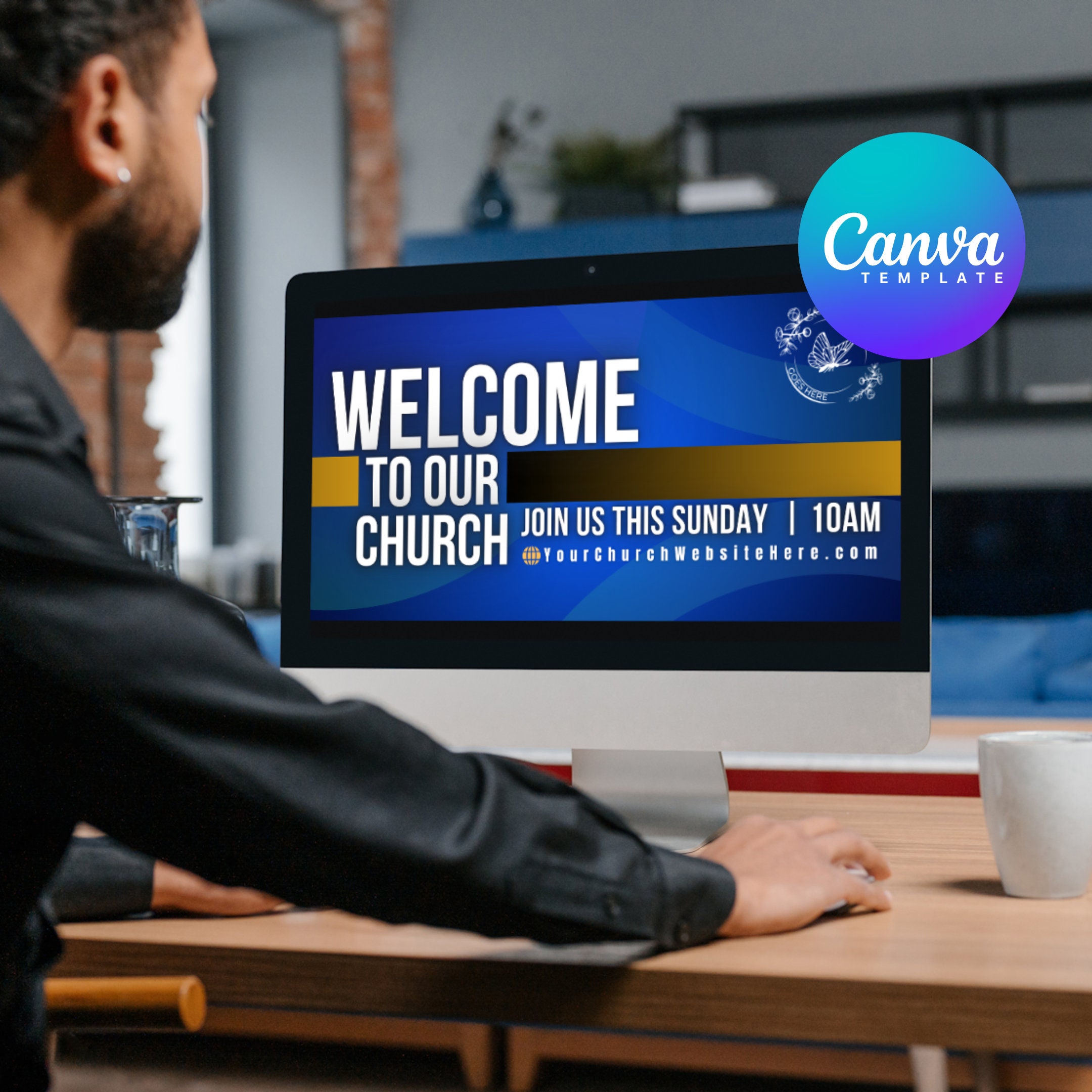 DIY Church Outdoor Banner Canva Template - Etsy