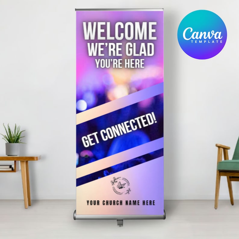 DIY Church Retractable Banner Canva Template - Etsy Australia