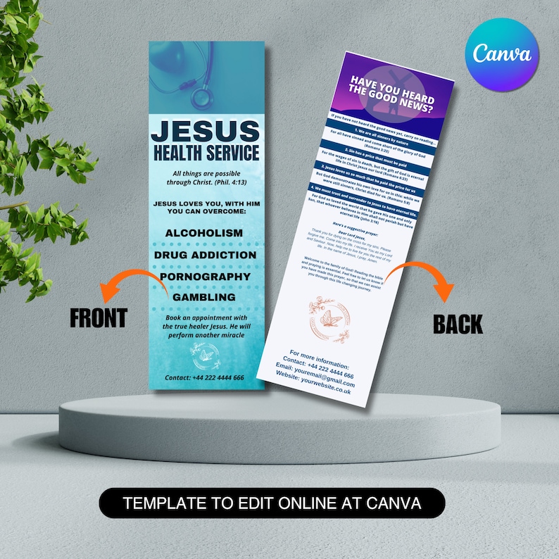 DIY Church Evangelism Tract, Salvation Tract Printable, Customisable ...