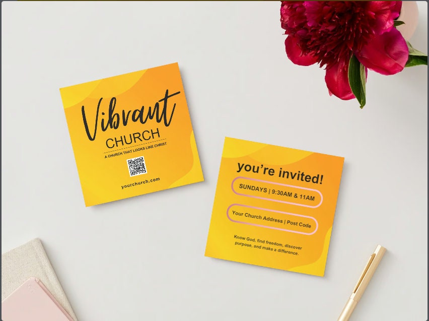 DIY Church Invite Card, Instant Download Tools Christian Printable ...