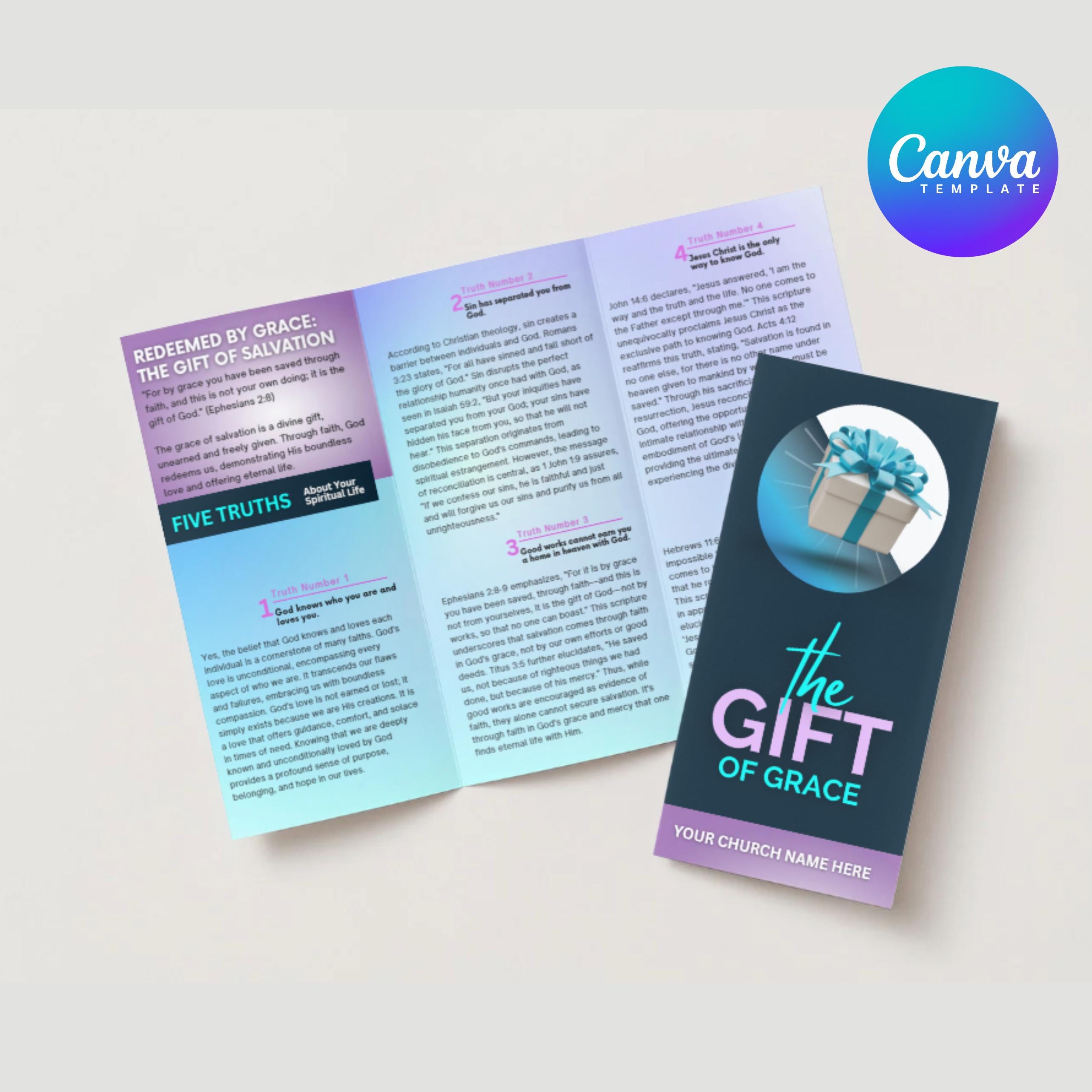 DIY Church Trifold Evangelism Tract, Salvation Tract Printable ...