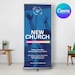DIY Church Retractable Banner Canva Template - Etsy