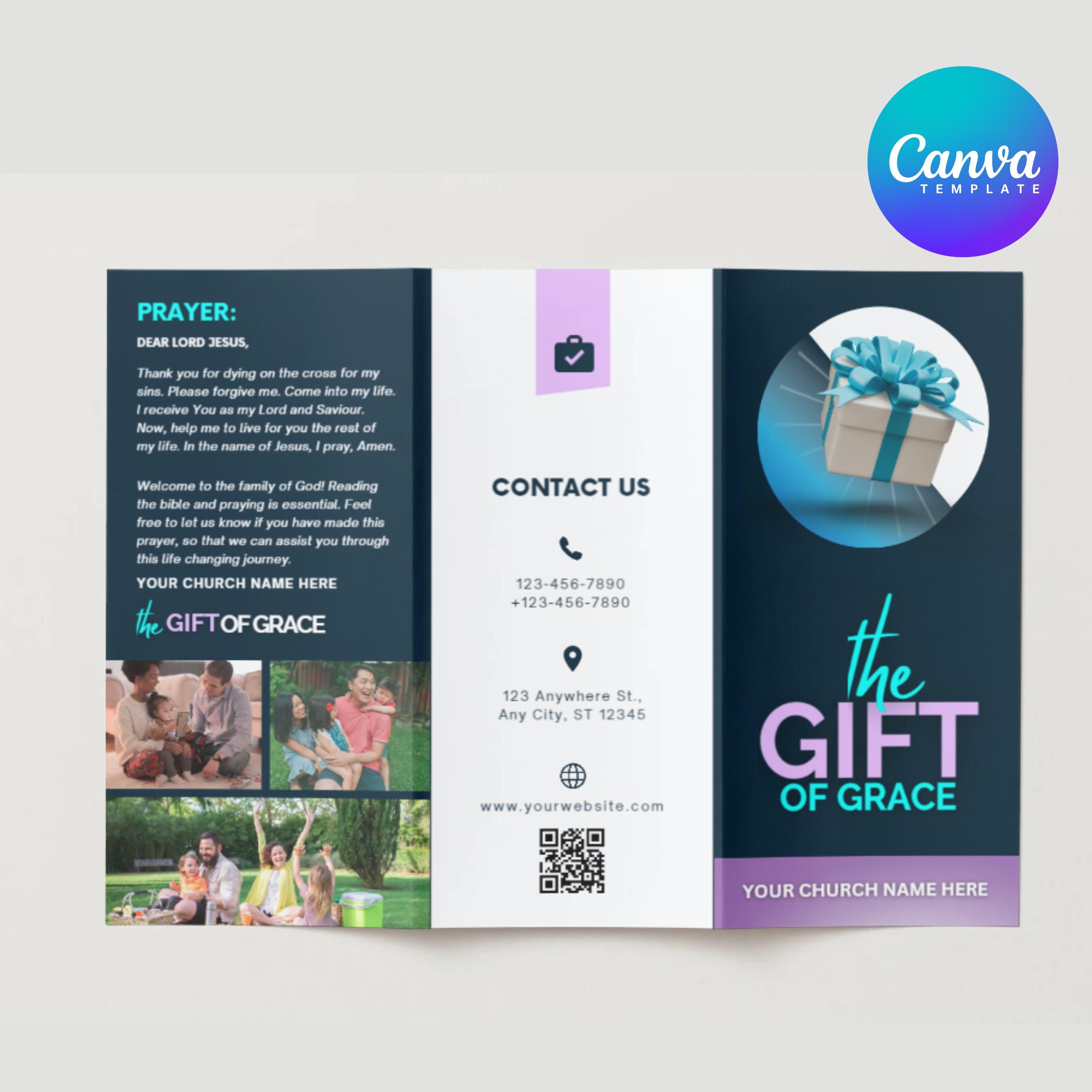 DIY Church Trifold Evangelism Tract, Salvation Tract Printable ...