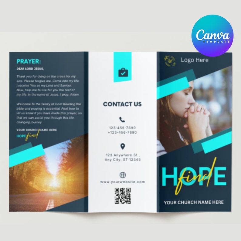 DIY Church Trifold Evangelism Tract, Salvation Tract Printable ...