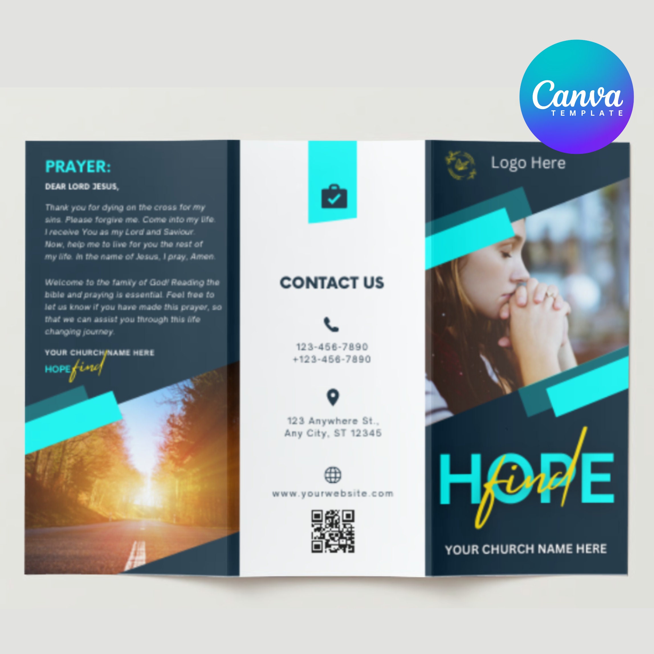 DIY Church Trifold Evangelism Tract, Salvation Tract Printable ...