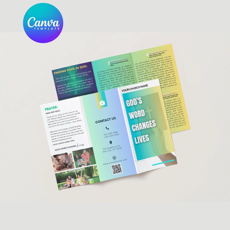 DIY Church Trifold Evangelism Tract, Salvation Tract Printable ...