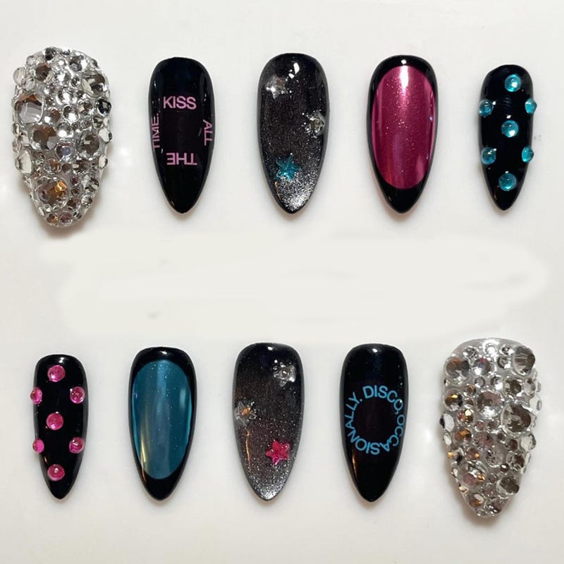 Cybercore Nail Art - Etsy