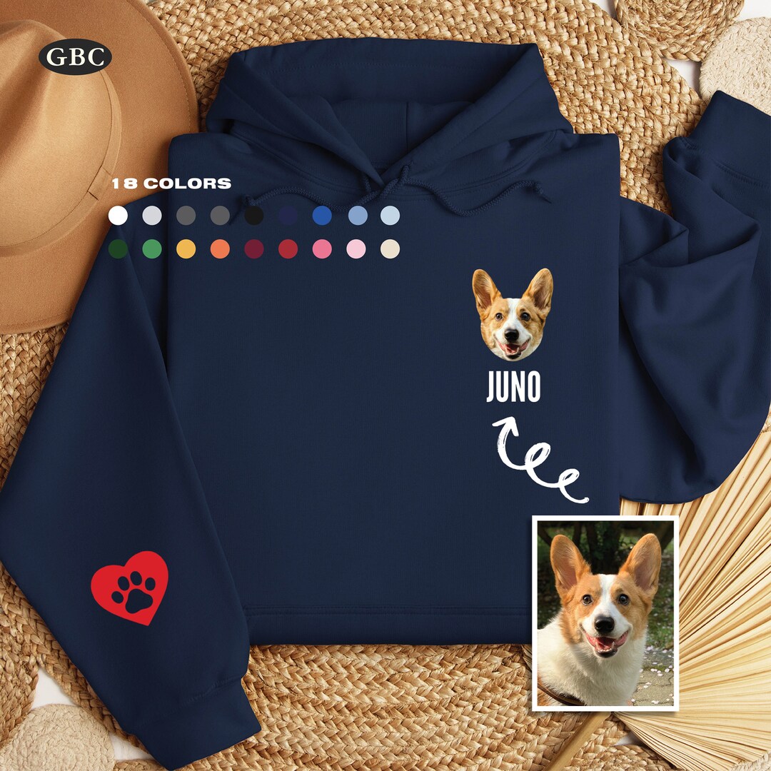 Custom Pet Hoodie With Pet Photo and Name, Custom Pet Sweater ...