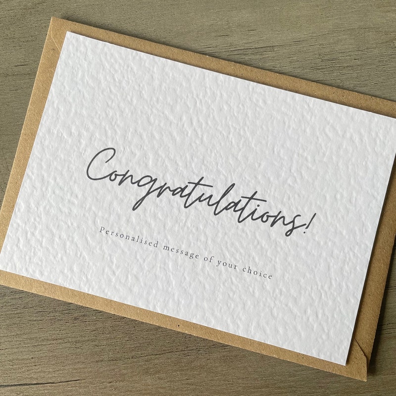 Congratulations Card - Etsy