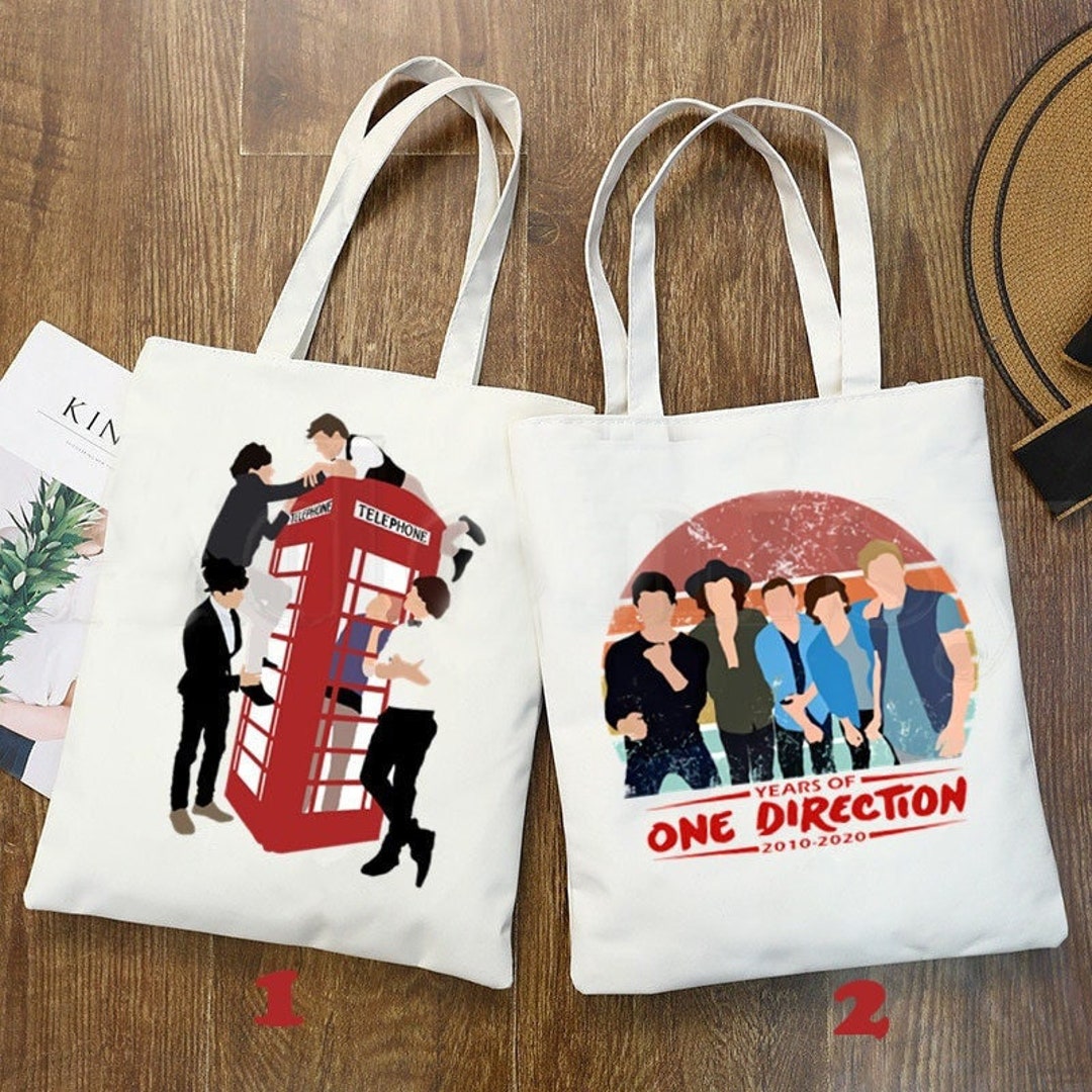 One Direction Tote Bag One Direction Retro Tote Bag 1D - Etsy