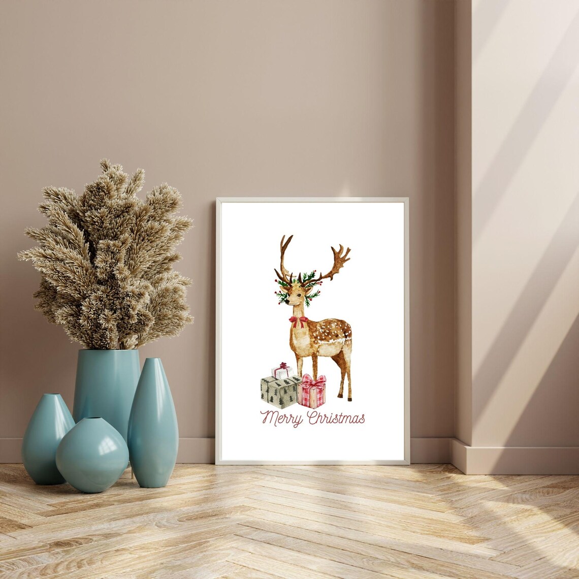 Christmas Wall Art | Xmas Printable Home Decor | Printable Wall Art ...