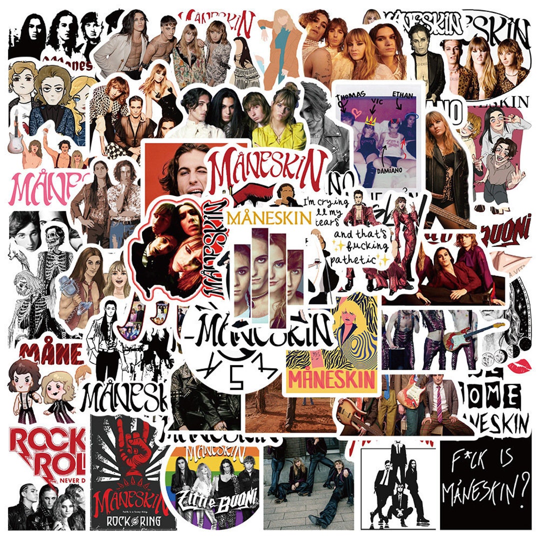 50 Maneskin Sticker Pack for Laptop/waterbottle/skateboard/luggage ...