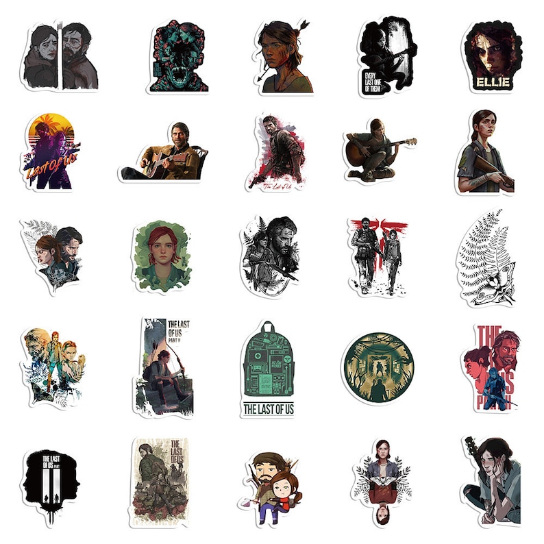 50 the Last of Us Stickers Sheet for Laptop/waterbottle/kindle ...