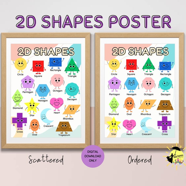 Shapes Poster - Etsy