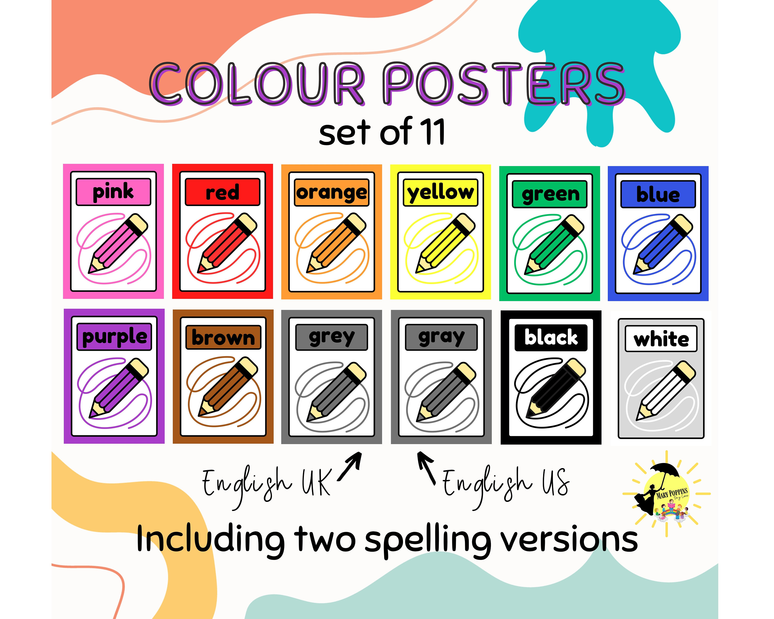 Colour Posters, Color Posters - Etsy