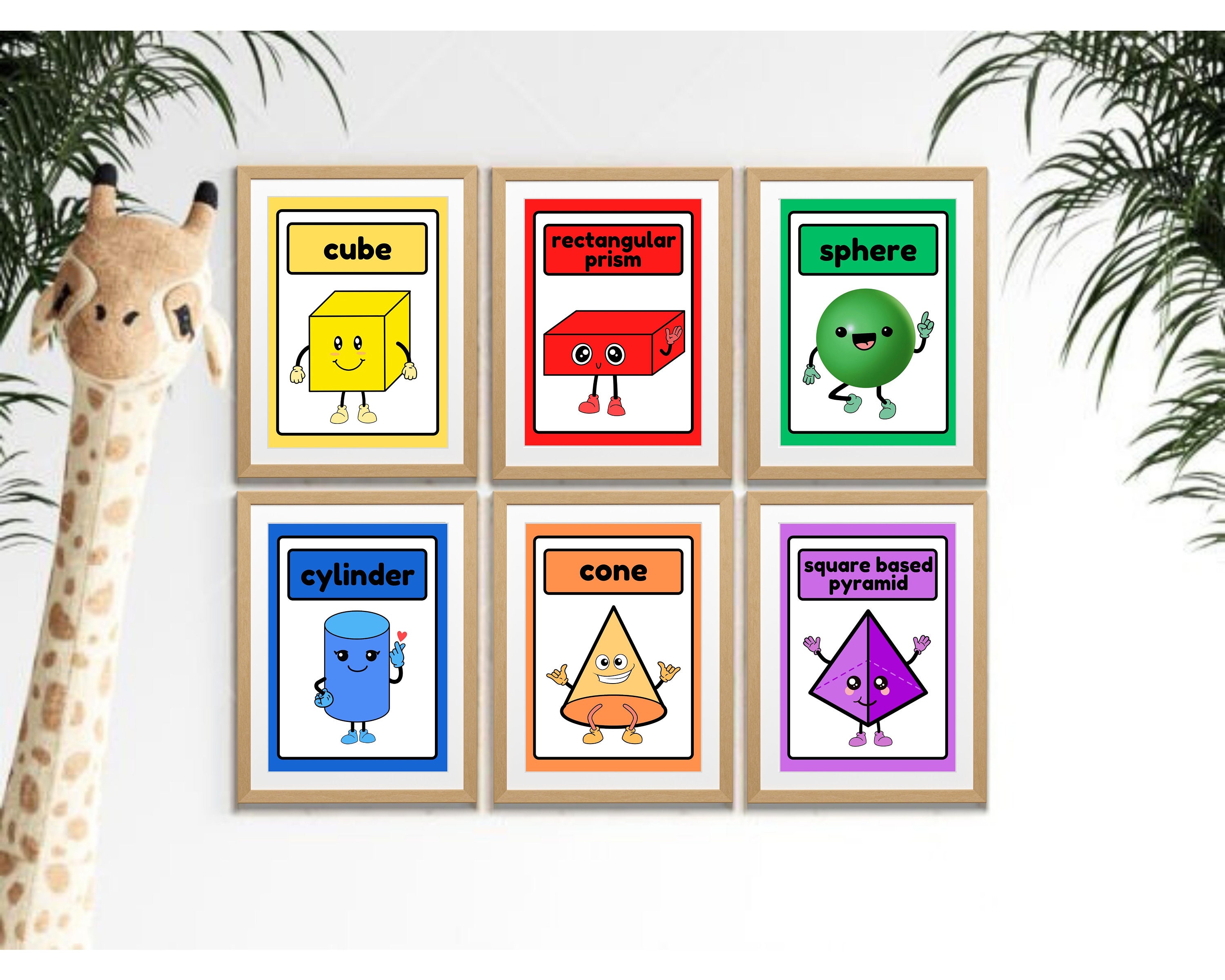 3D Shape Posters - Etsy