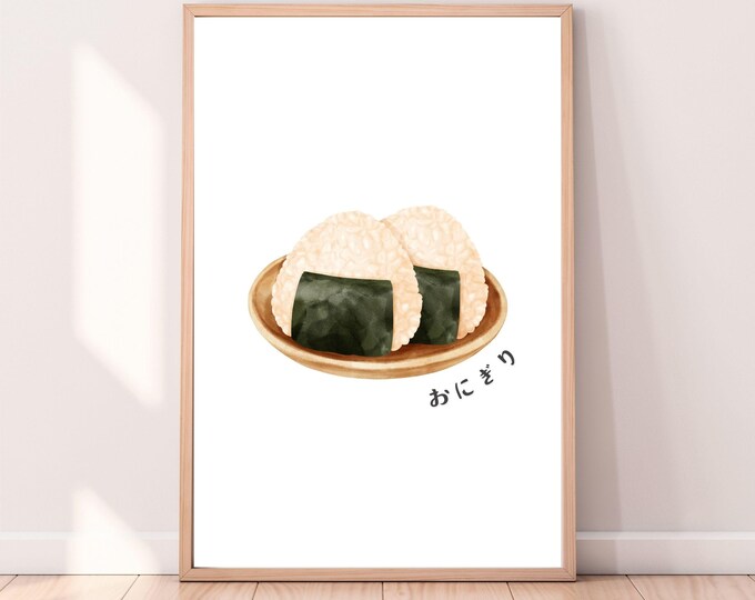 Bowl of Rice Cat Art, Tokyo Black Cat Rice Art Print, Japanese Food ...