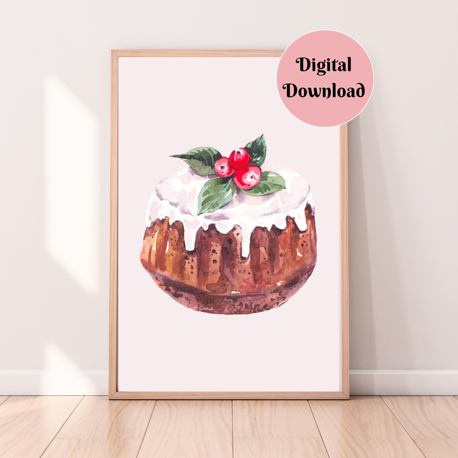Christmas Cake Poster, Christmas Decoration, Dessert Poster, Food ...