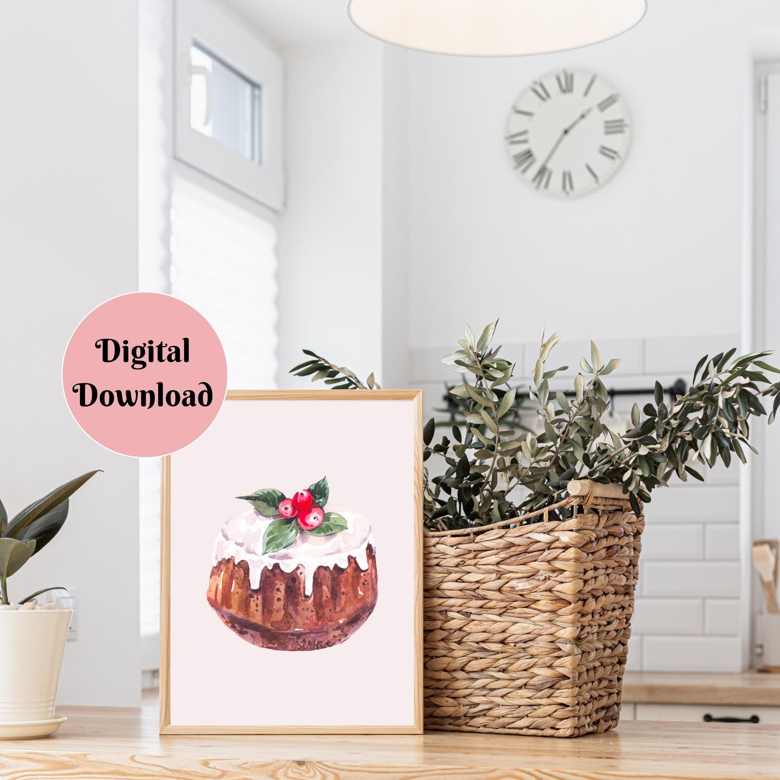 Christmas Cake Poster, Christmas Decoration, Dessert Poster, Food ...