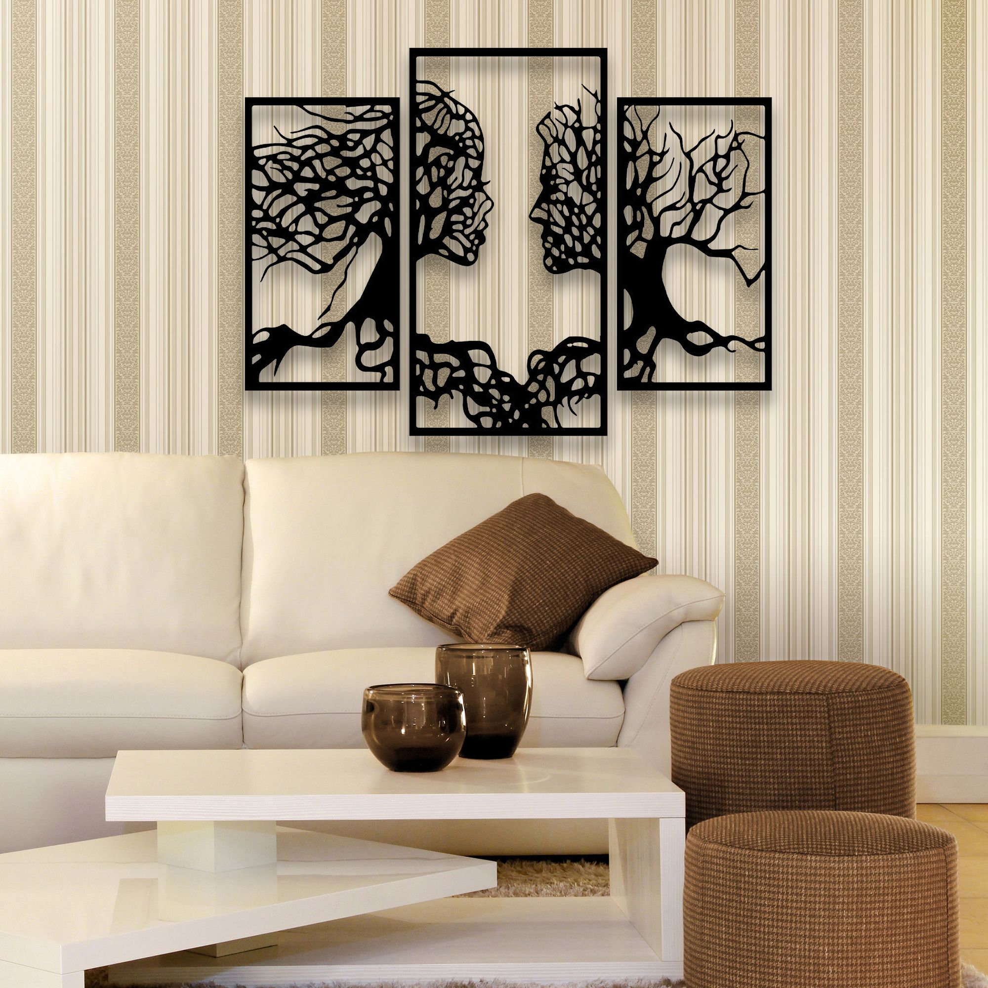 Tree of Life Wood Metal Wall Art Tree of Life Wall Decor - Etsy