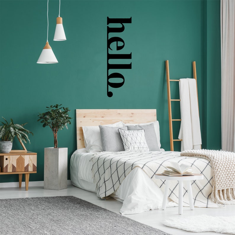 Metal Hello Front Door Sign, Front Porch Decor, Hello Porch Sign, Metal ...