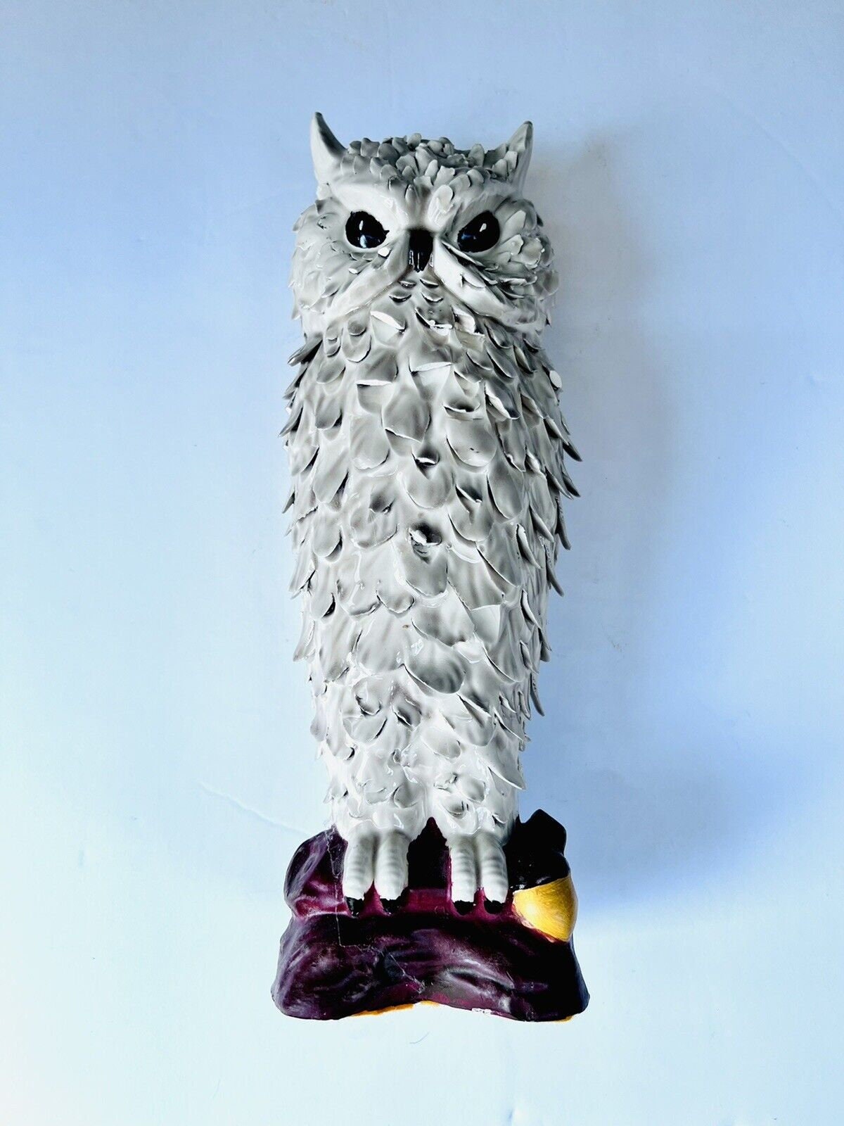 Vintage Ceramic Owl Statue Decor 1980 Retro Kitsch Craft. - Etsy