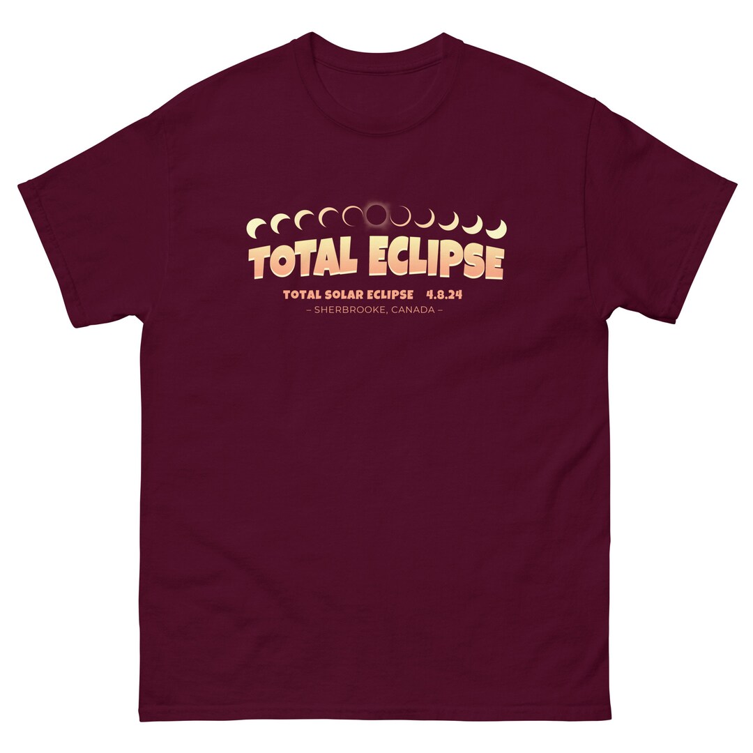 Sherbrooke Eclipse T-shirt - 2024 Total Solar Eclipse in Sherbrooke ...