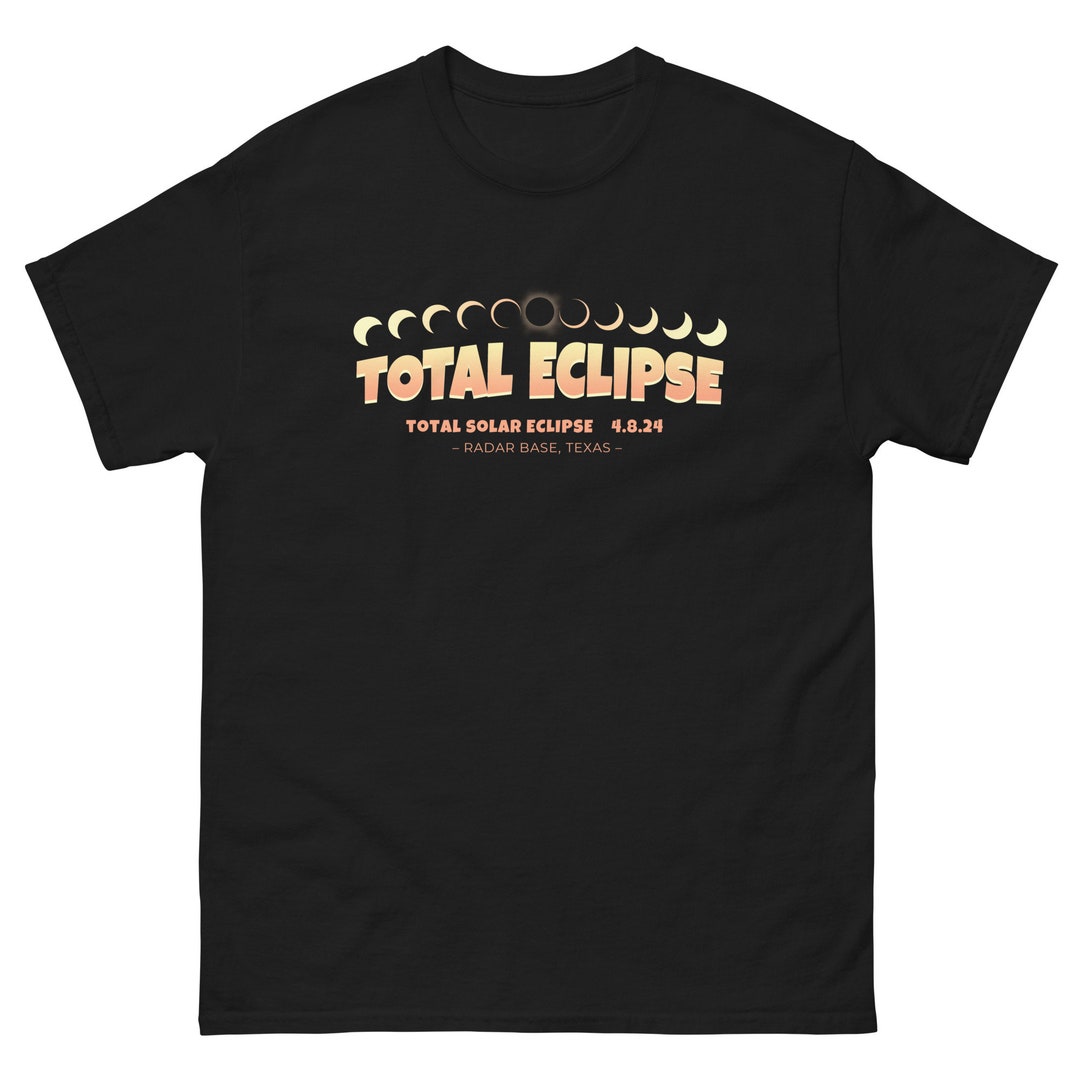 Radar Base Eclipse T-shirt - 2024 Total Solar Eclipse in Radar Base ...