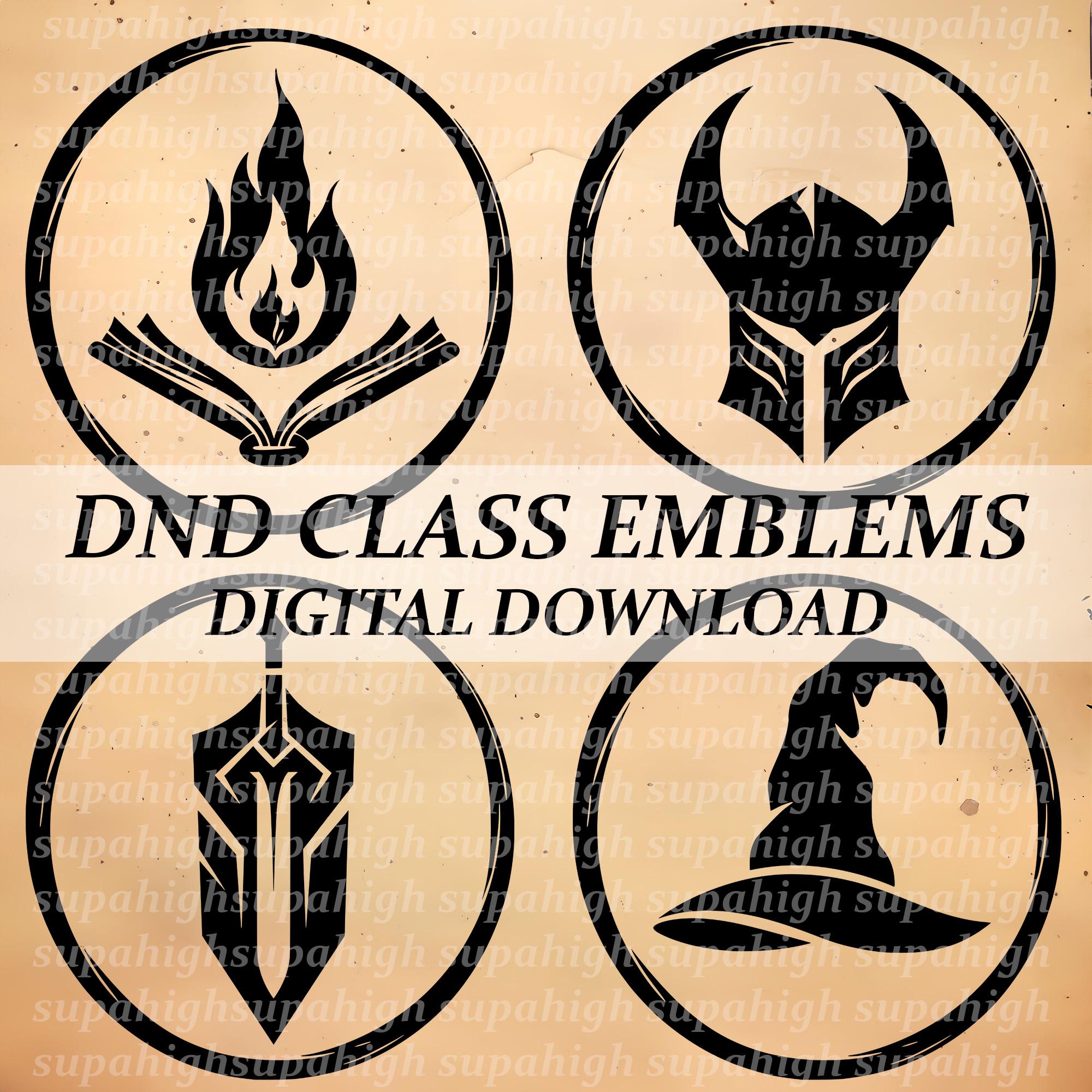 12 Dnd Class Emblems Png Svg Png Transparent Background,dnd Class ...