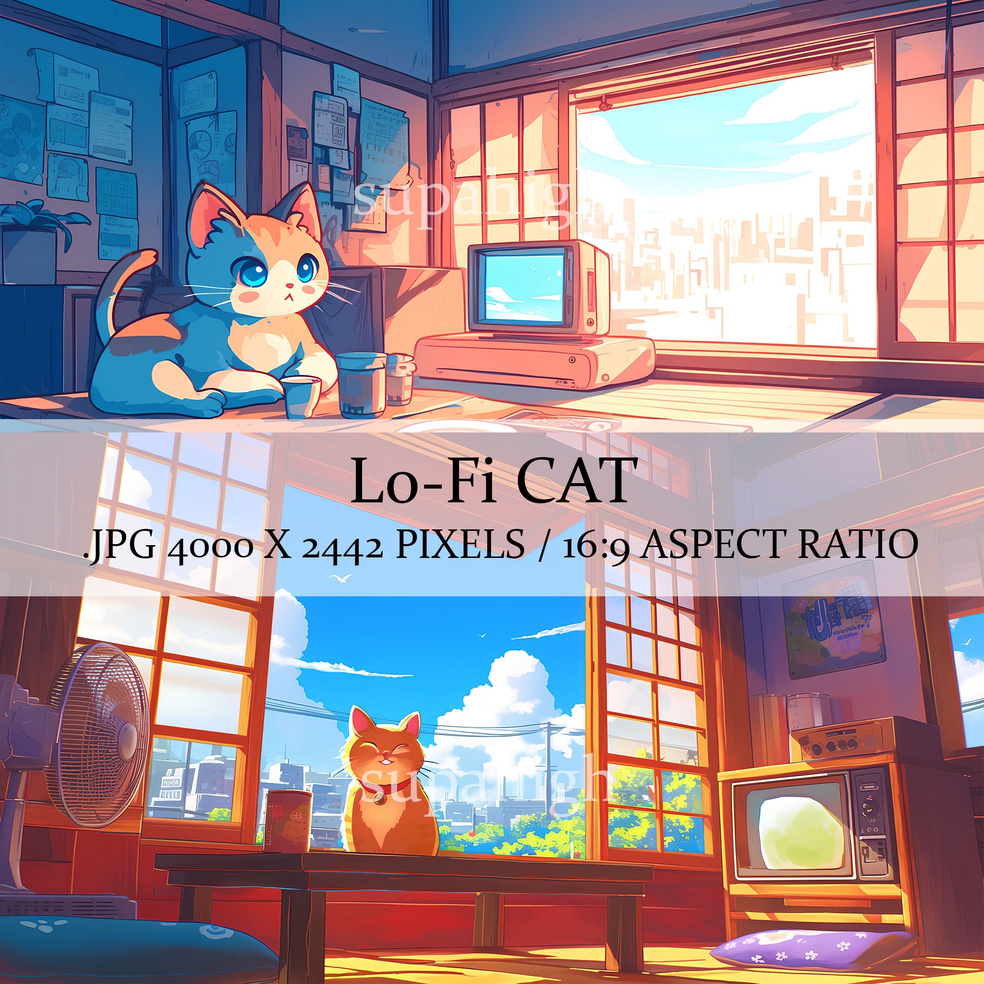 17 Lo-fi Cats Wallpaper Plants Wallpaper Books Cozy Wallpaper Desktop ...