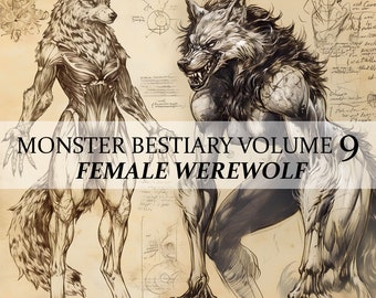 13 Page Monster Bestiary Chapter 27, Monster Encyclopedia Vol 27, 13 ...
