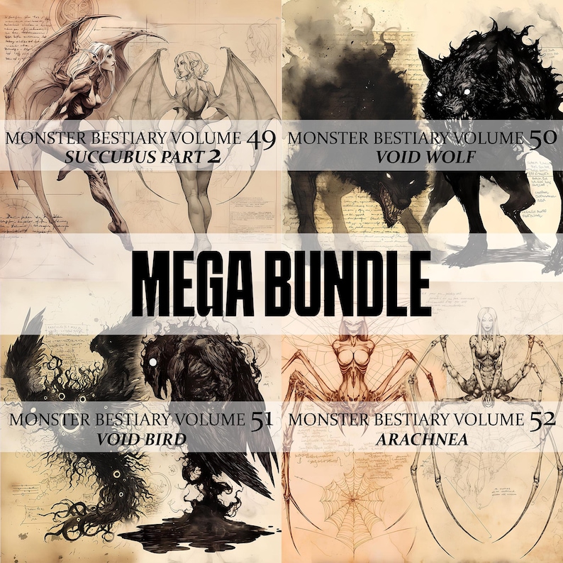 FULL BESTIARY ACCESS, Complete Mega Bestiary Chapters, Supahigh All ...