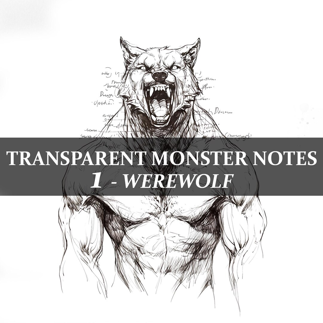 23 Page Transparent Background Monster Notes 1, Chapter 1 Werewolf, 23 ...