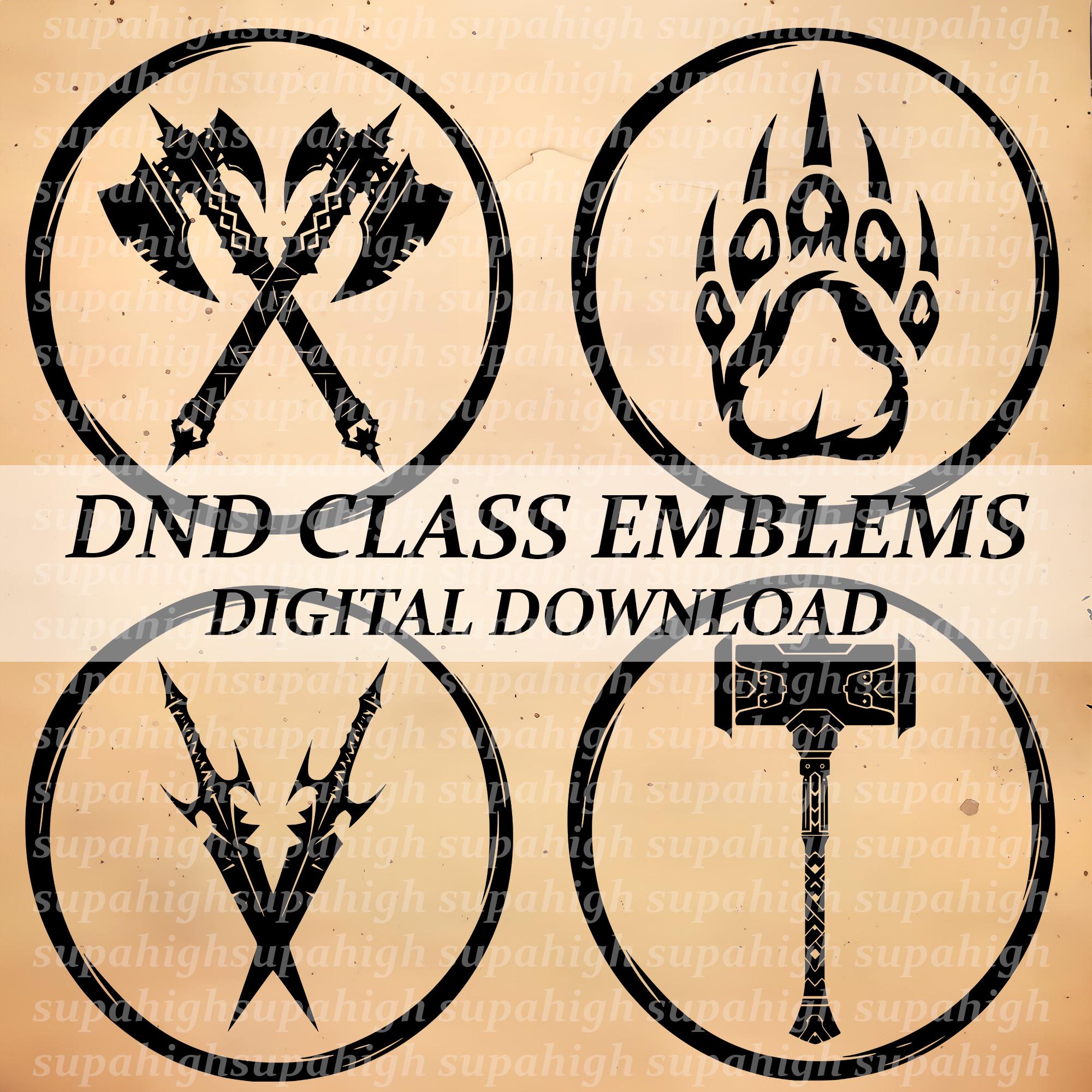 12 Dnd Class Emblems Png Svg Png Transparent Background,dnd Class ...