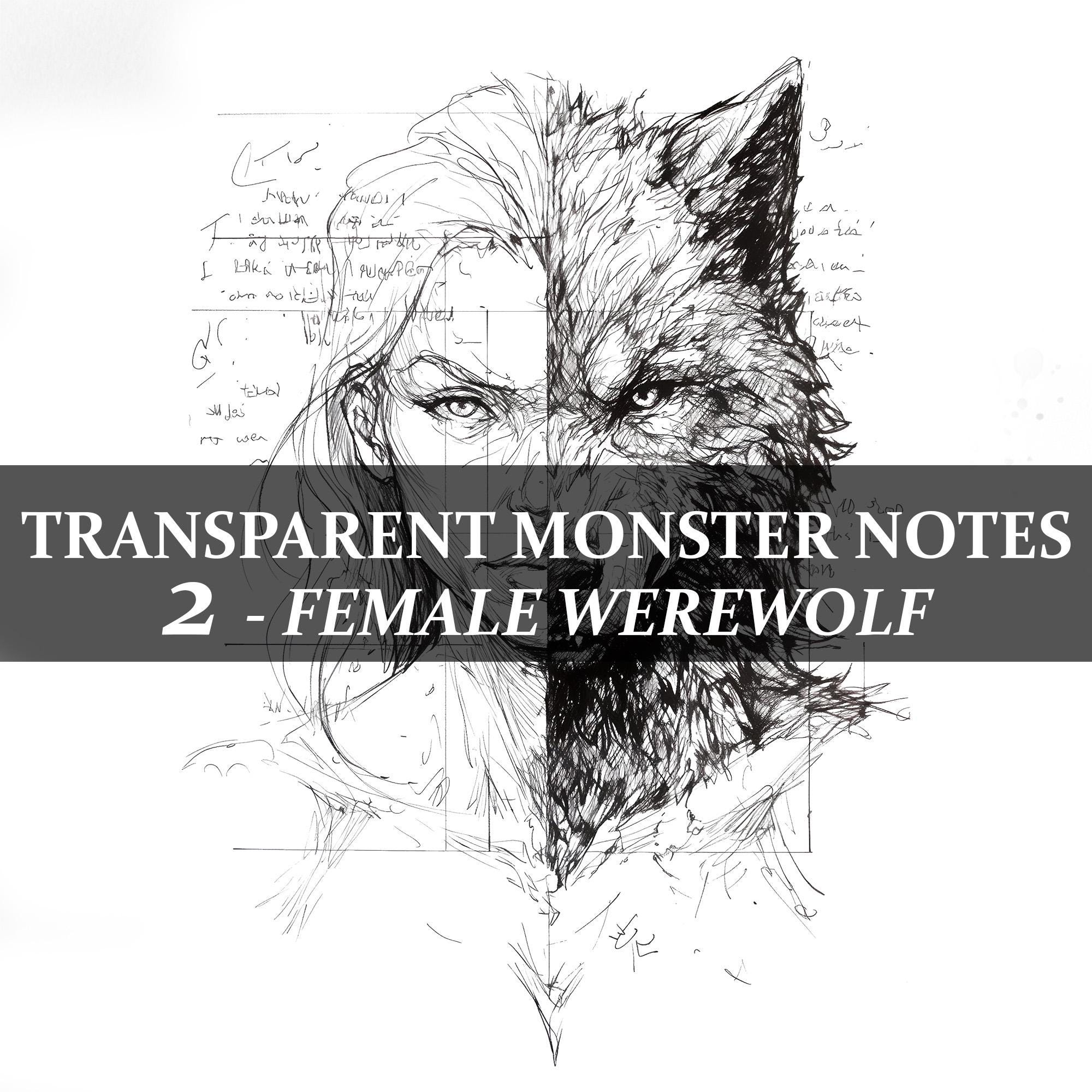 16 Page Transparent Background Monster Notes 2, Chapter 2 Female ...