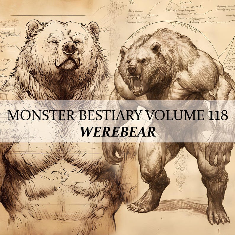 10 Page Monster Bestiary Chapter 118,monster Encyclopedia Vol 118, 10 ...