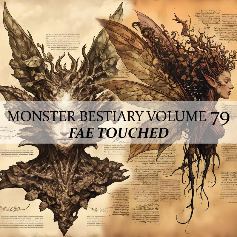 12 Page Monster Bestiary Chapter 79, Monster Encyclopedia Vol 79, 12 ...